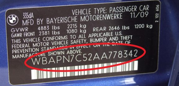 Numéro VIN d'une carte grise : signification et où le trouver