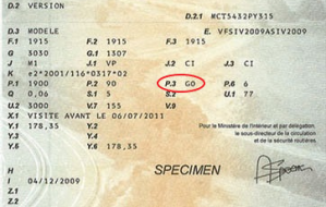 Carte Grise P3 Gh