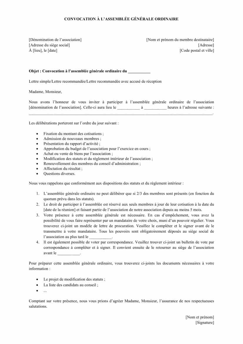 Convocation à l’assemblée générale d'association : les conditions